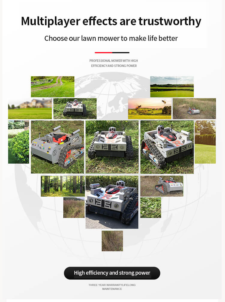 Small Smart Remote Control Lawn Mower (SD750-6) - Shandong Meijing ...